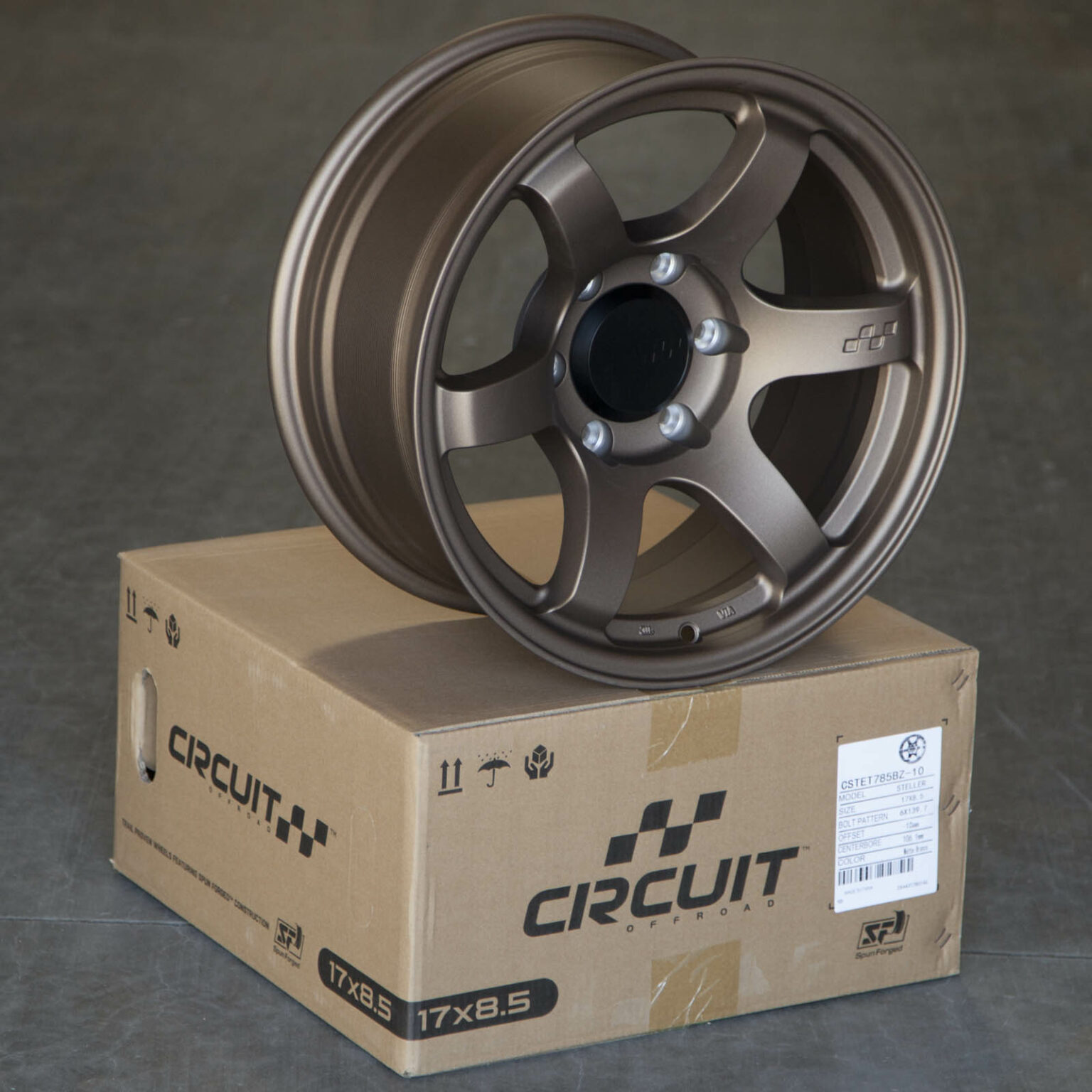 Circuit Offroad Steller 17×8.5 Matte Bronze 6×139.7 [-10mm] (Fits ...