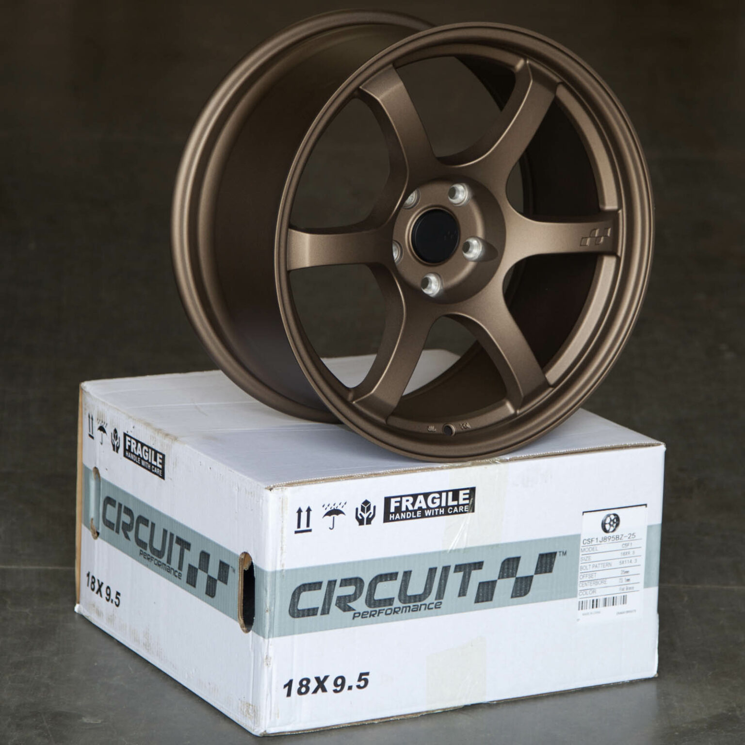 Circuit CSF1 18×9.5 Matte Bronze 5×114.3 [+25mm] - Circuit Performance